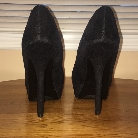 Brash | Shoes | New Black Suede Platform Heels | Poshmark